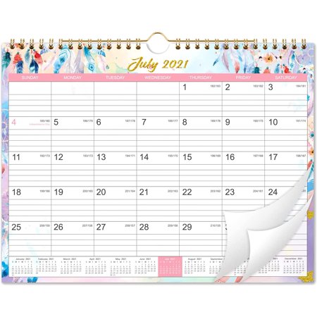 Calendar 2021-2022 - Monthly Wall Calendar 2021-2022 with Julian Date ...