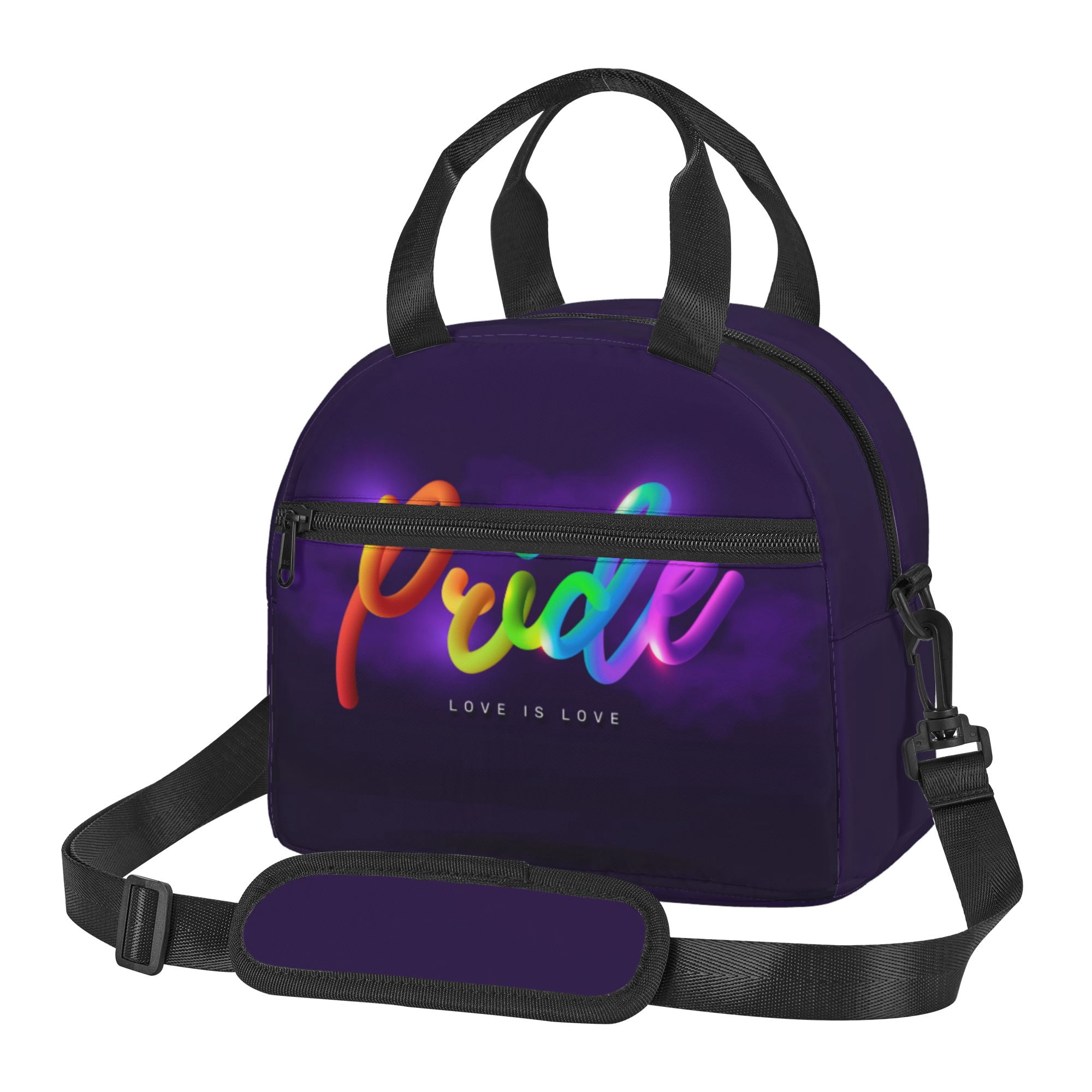 DouZhe Lunch Bags for Women and Men, Rainbow LGBT Pride Flag Prints ...