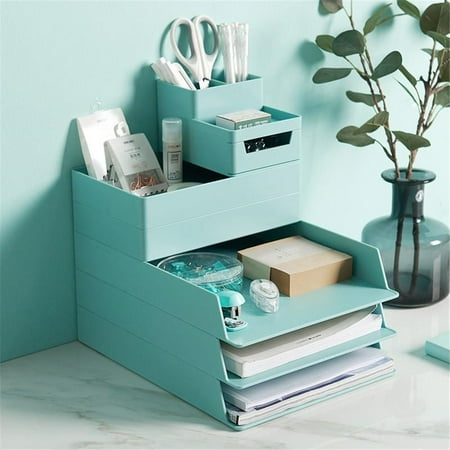 Office Desktop Organizer A4 Paper Drawer Storage Box Multi-functional ...