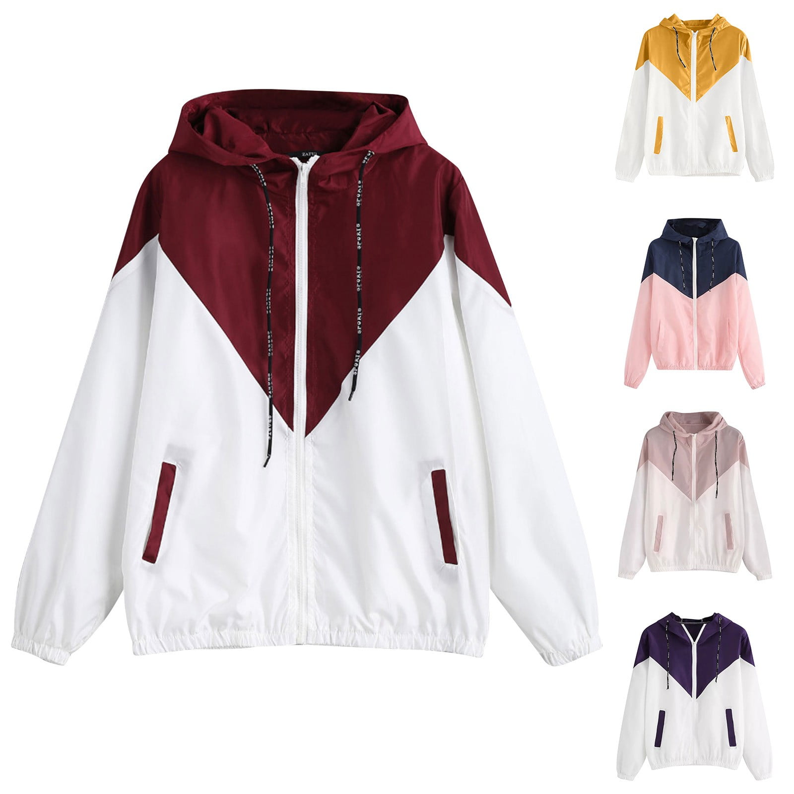 Click here for Eqwljwe Fall Savings!women Color Block Drawstring... prices