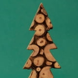 Holiday Wood Pine Tree Tabletop Set - Walmart.com