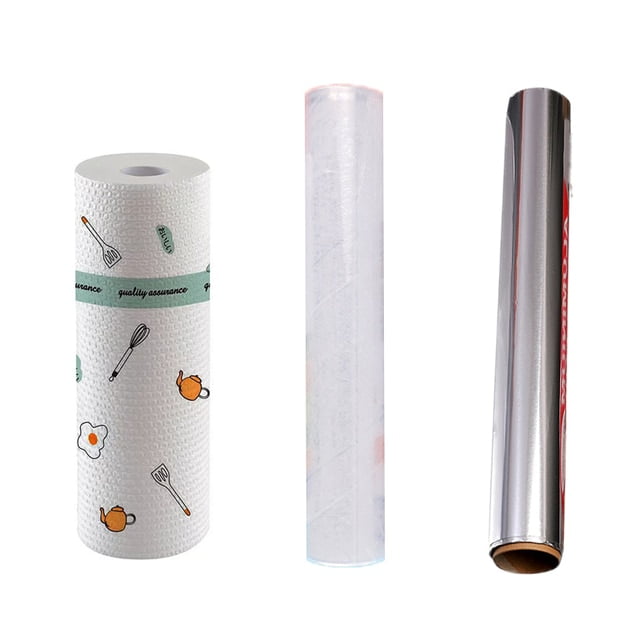 Ummh Wall Mount Cling Film Cutter Paper Towel Rack Tissue Film