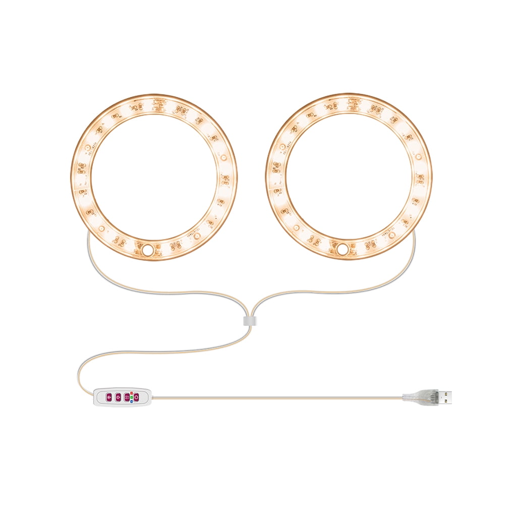 Smrinog Angel Ring Plant Light Sunlight Phytolamp USB Nursery Lamp (One ...
