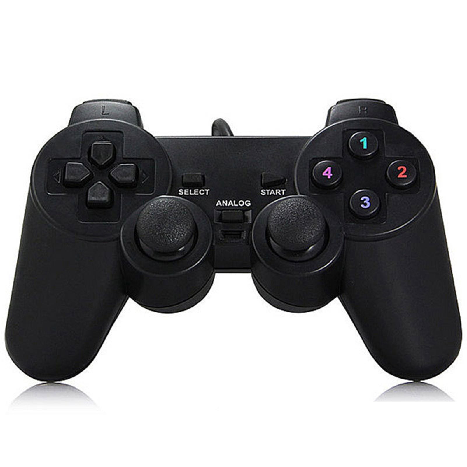 Tfixol Usb Wired Dual Vibration Gamepad Pc Dual Shock Singles Joypad Usb Vibration Joystick 6.1 * 3.82 * 2.05in