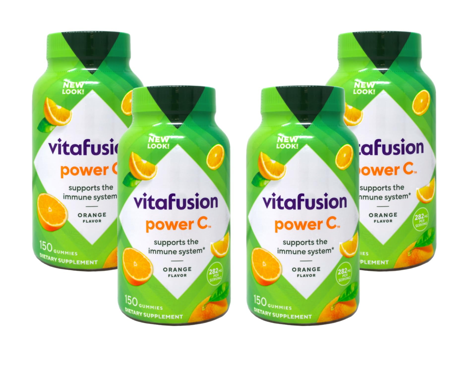 Vitaminas en gomitas Vitafusion Power C para adultos, 150 unidades x 4 ...