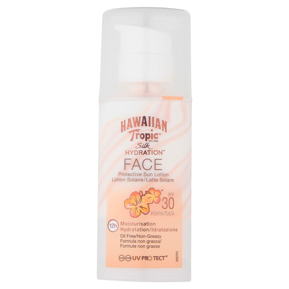 Hawaiian Tropic - Silk Hydration Face Sun Lotion SPF30 (50ml) - Walmart.com