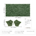 KFFKFF Ivy Privacy Barrier, 59 x 118in Synthetic Verdant Wall Shield ...