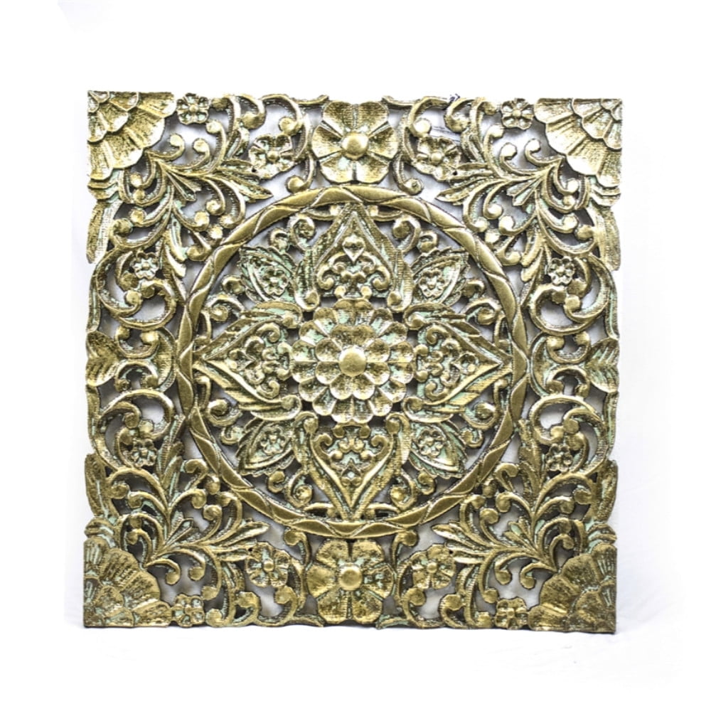 decorously Classic Metal Wall Plaque, Gold - Walmart.com