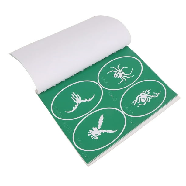 Stencils Set, Body Book 100 Pieces Exquisite Reusable Stencil Assorted ...