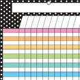 Ashley Productions Smart Poly Chart, 13" x 19", B&W Polka Dots ...