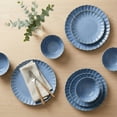 Sango Frill Reactive Stoneware Dinnerware Set, 12-Piece, Blue - Walmart.com