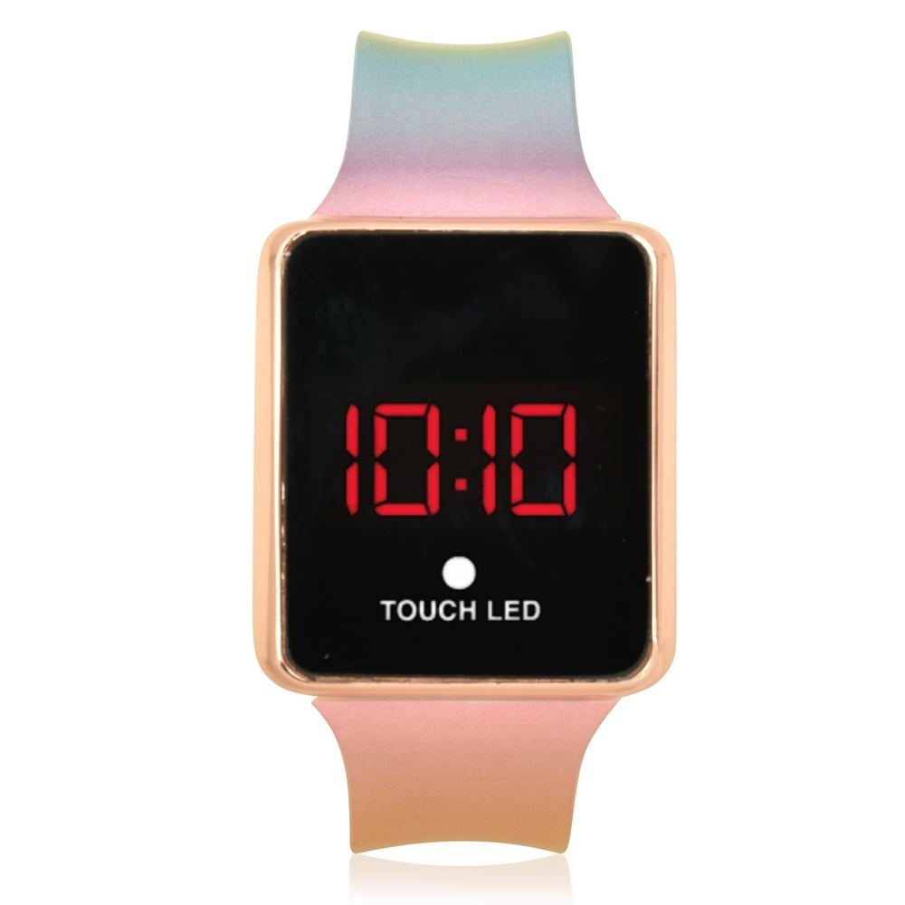Wonder Nation - WONDER NATION MULTI COLORED TOUCH LED WATCH - Walmart ...