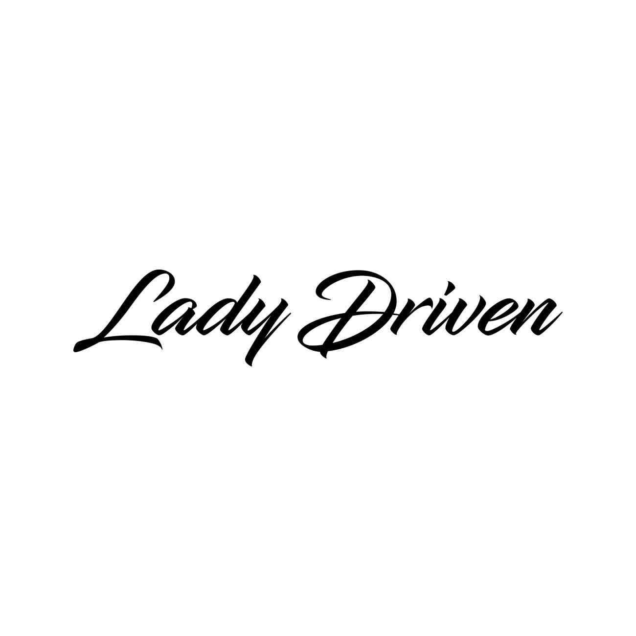 Lady Driven Sticker Decal Die Cut - Self Adhesive Vinyl - Weatherproof ...