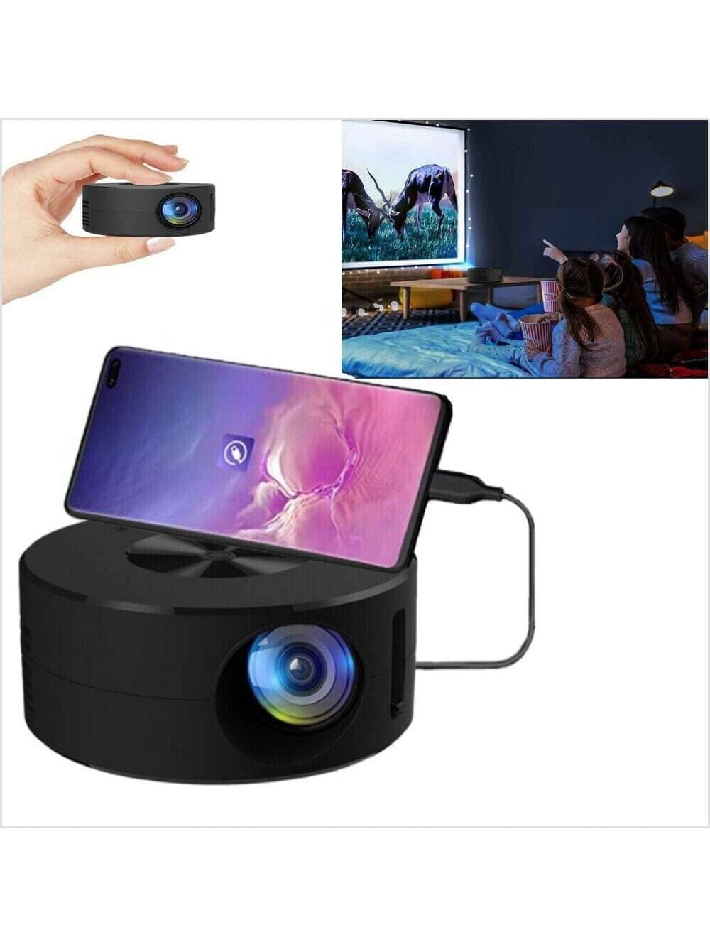 Portable Mini Projector 1080p Full HD LED Home Theater Cinema For ...