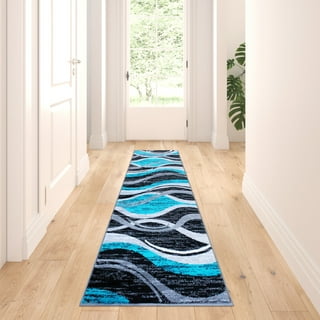 Masada Rugs Area Rug Modern Contemporary Design 1100 Turquoise Grey ...
