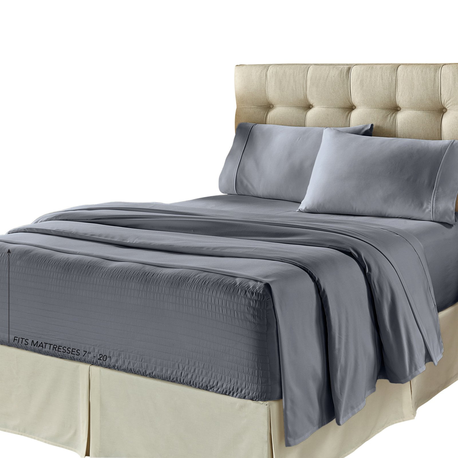 Royal Fit 500 Thread Count Sheet Set by Five Queens Court - Walmart.com