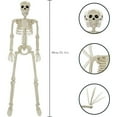 Fattazi Halloween Skeletons Decorations, 36" Full Body Realistic Faux ...