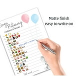 GENDER REVEAL Party Game — Pack of 25 — Emoticons Pictionary Children's ...