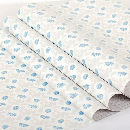 Grey Leaf Self-Adhesive Shelving Paper PVC Dresser Drawer Liner ...