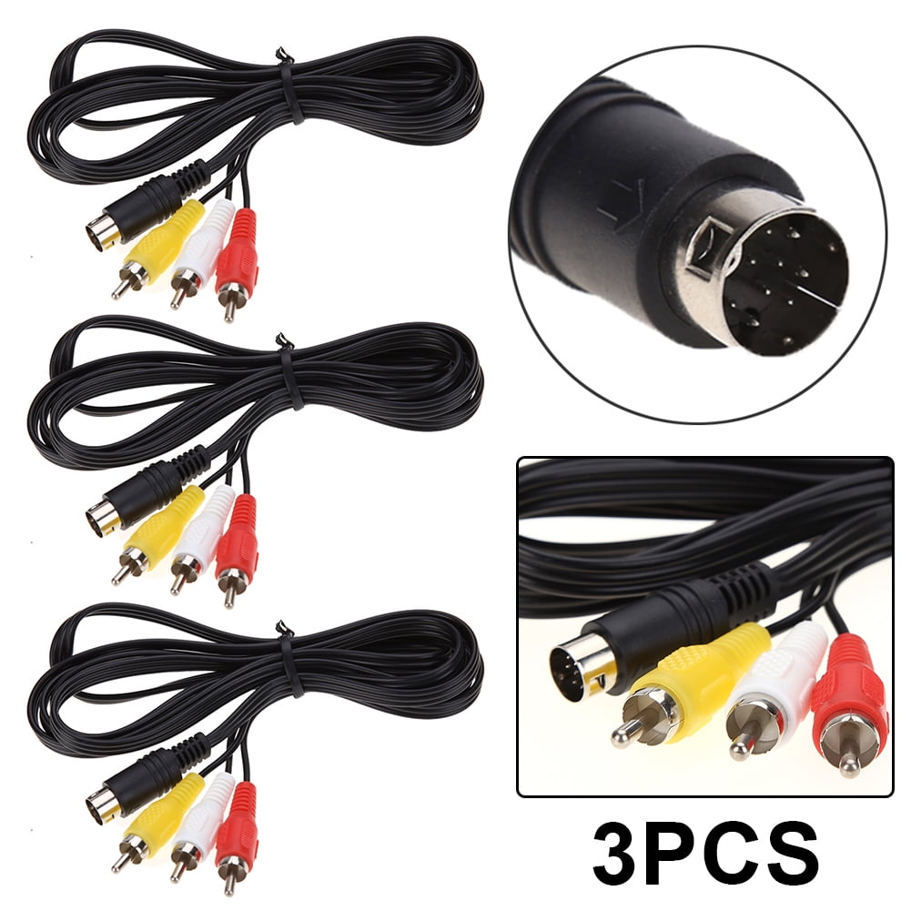 Gemesis Sega Cable AV Segunda Generación/tercera Generación 1 8 Metros ...