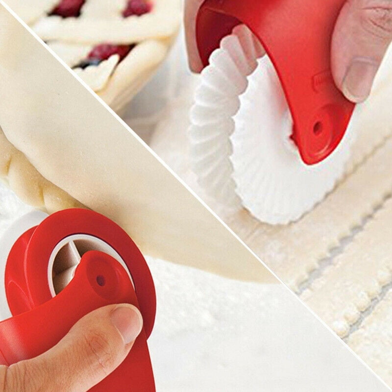 1pc Kitchen Tools Plastic Roller Cutter Pizza Pastry Lattice Wheel ...