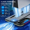 PS5 Stand with Cooling Fan, Dual Charging, RGB Light, Game Storage ...