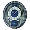 Seiko French Horns Melodies in Motion Wall Clock, Musical, Oval Quartz ...
