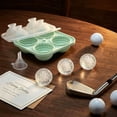 Golf 4-Cavity Silicone Ice Sphere Tray, Slow Melting Large Round Ice ...