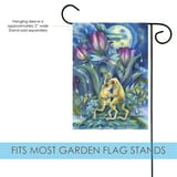 Toland Home Garden Dancing Frogs Flower Frog Flag Double Sided 12x18 ...