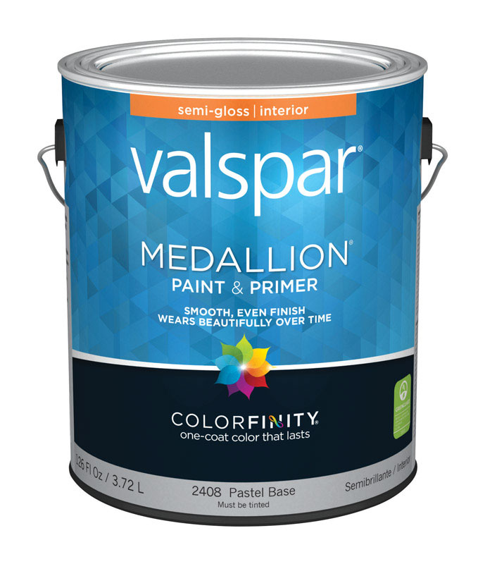 Valspar Medallion Semi-Gloss Pastel Base Paint and Primer Interior 1 ...
