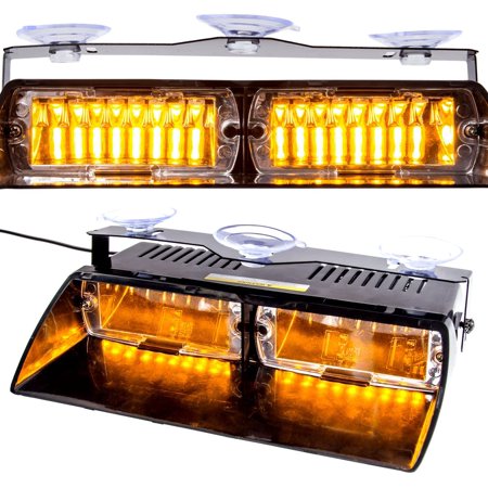 Bail 12V Alarm Siren Beacon Hazard Light 16 LED Light Warning Strobe ...