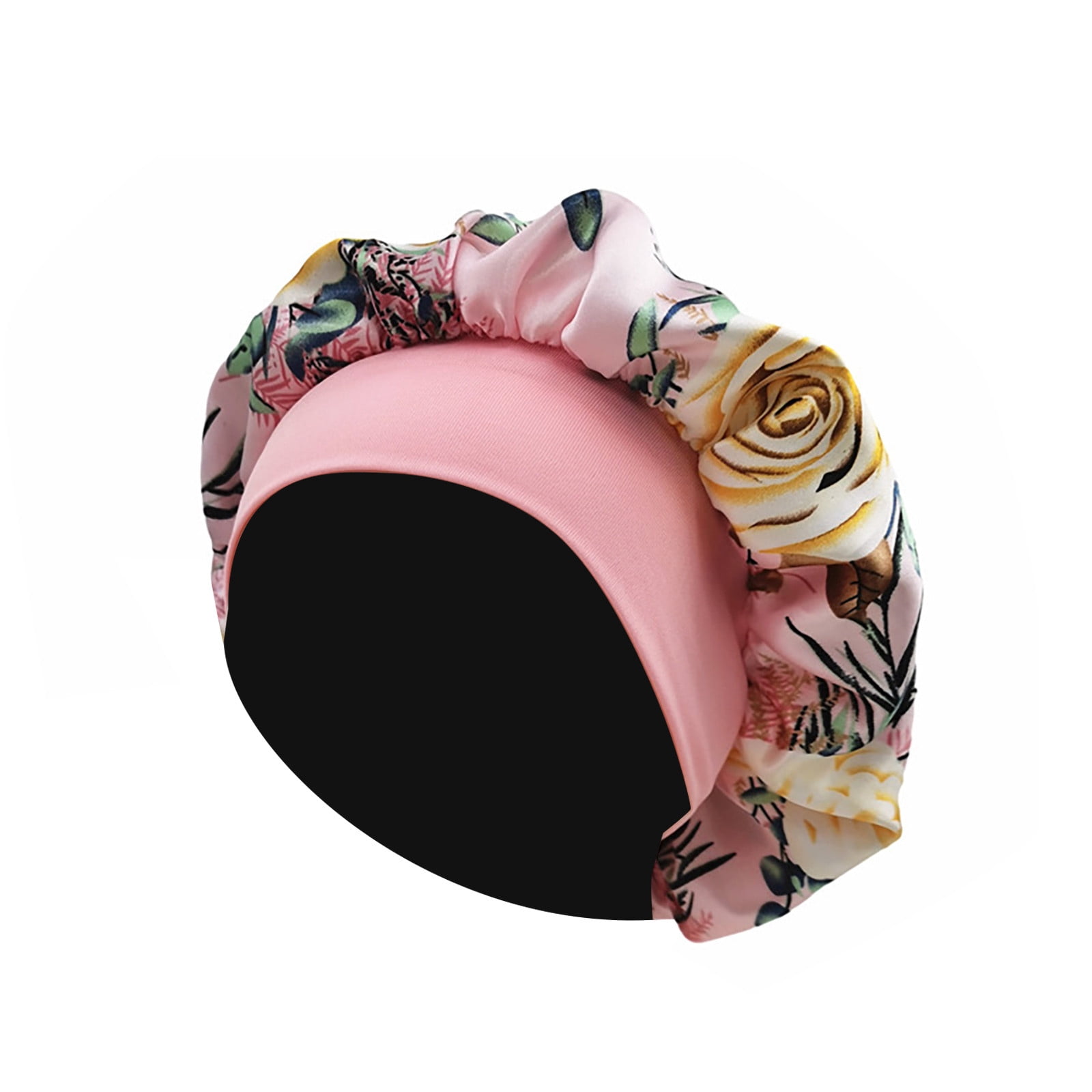 keusn large printed headband nightcap bohemian turban cap satin shower ...