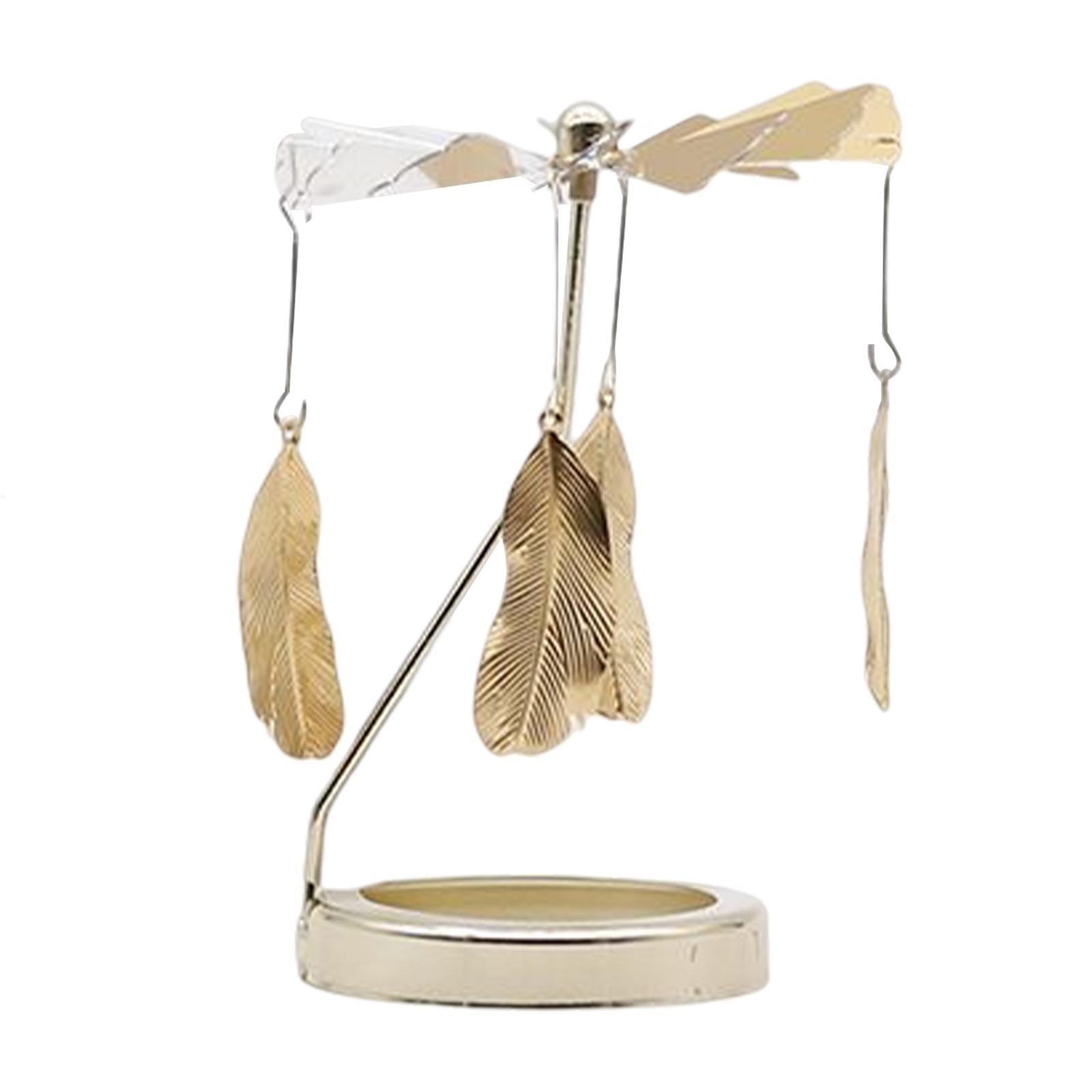Rotating Candlestick Ornament Candelabras Metal Rotating Tea Light ...