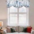 Ocean Jellyfish Tie Up Valance Curtains Blue Yellow Sea Star Shell ...