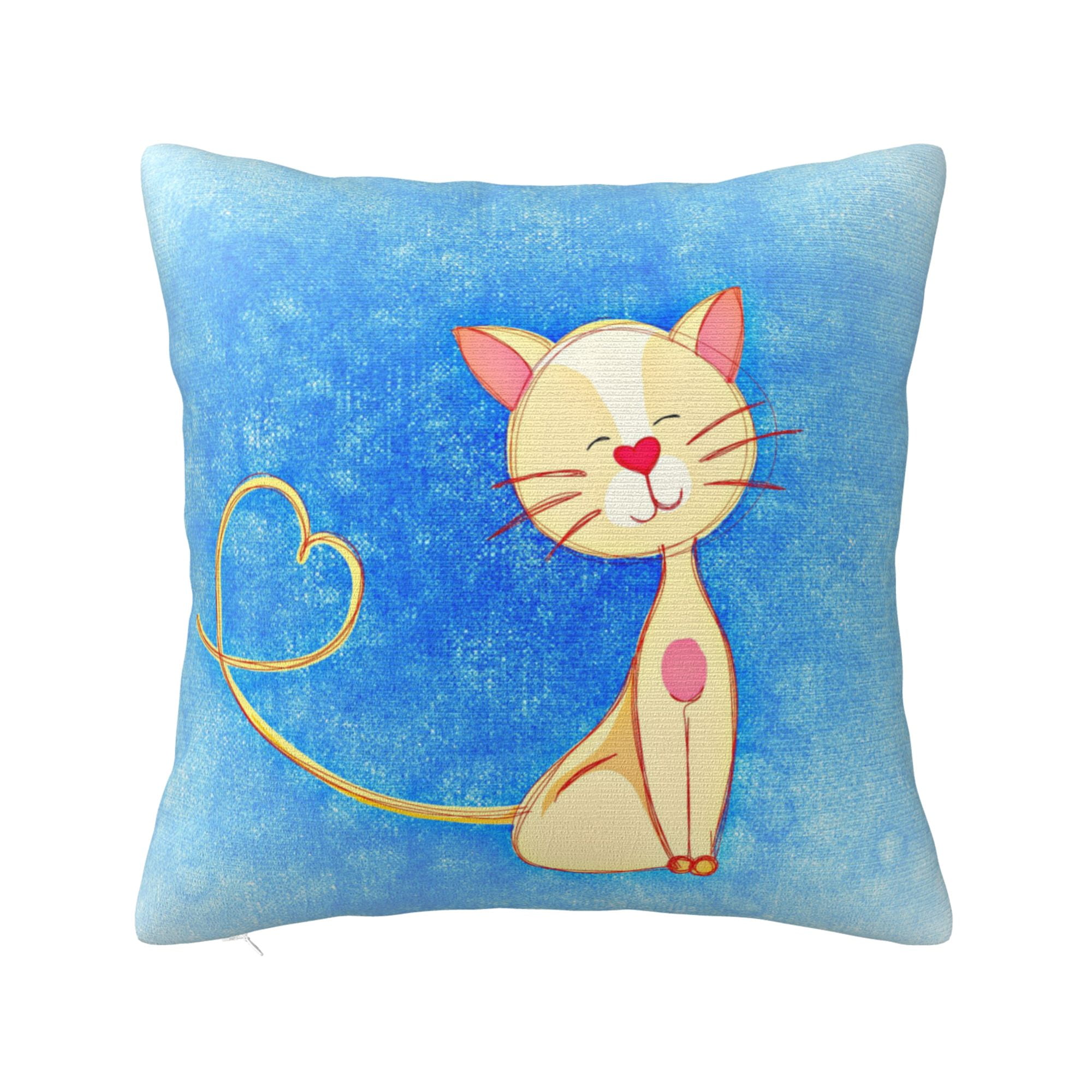 ZICANCN Cute Cat Pattern Decorative Throw Pillow Covers, Bed Couch Sofa ...