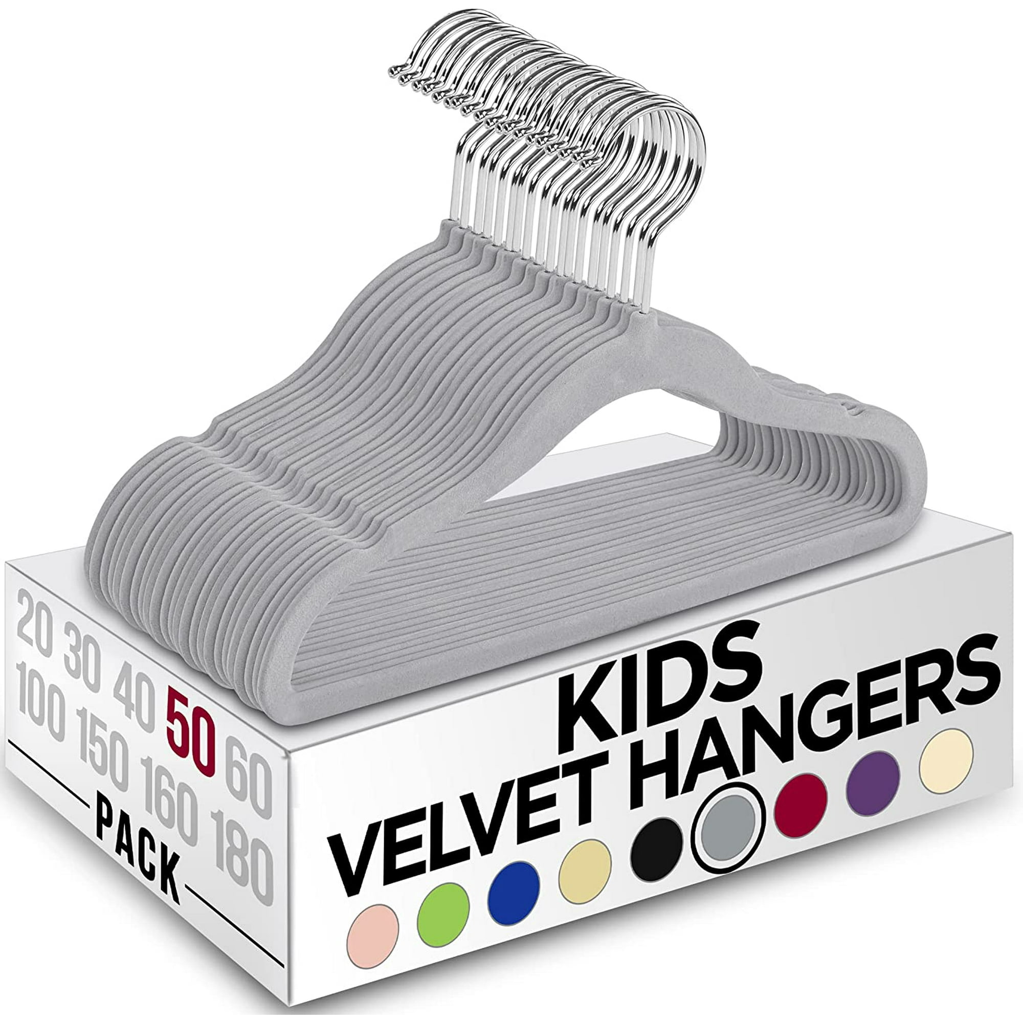 Click here for Rejoda-Kids Hangers Velvet Pack Of 50-11 Inch Dura... prices