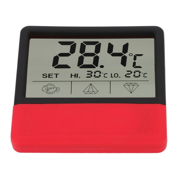 Touch Screen Aquarium , Stick On Temperature Sensor Digital Fish With LCD Display For Fish ...