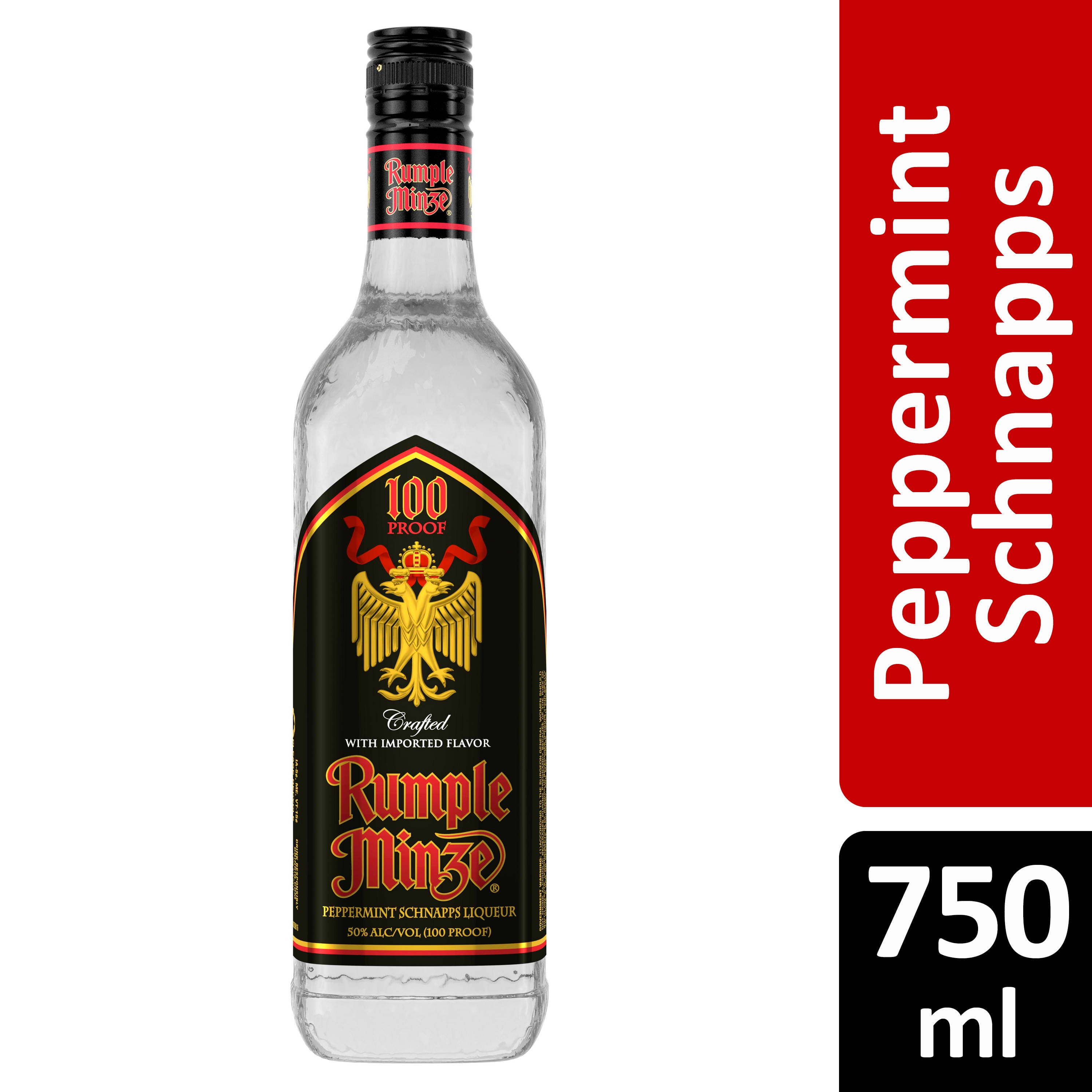 Rumple Minze Peppermint Schnapps, 750 mL, 50% ABV – Walmart Inventory ...