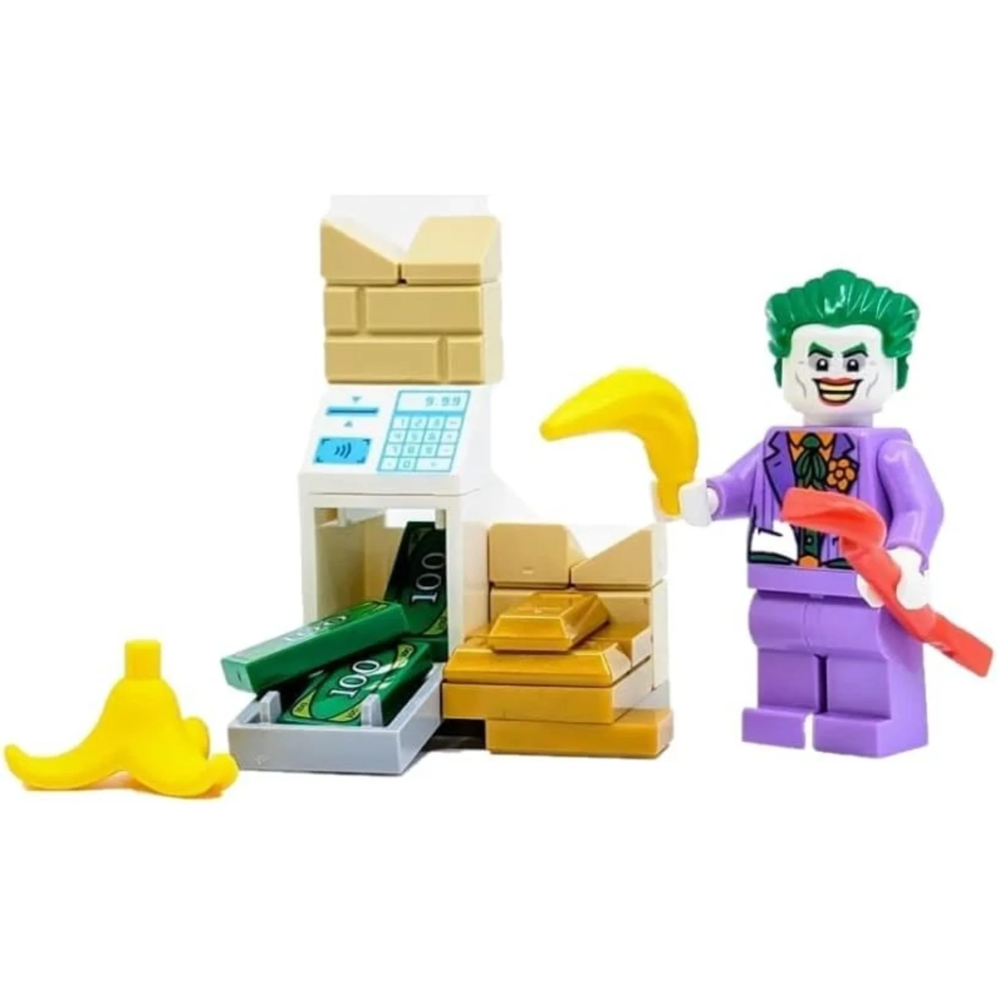 Click here for Lego Dc Superheroes: Joker Minifigure With Pink Su... prices