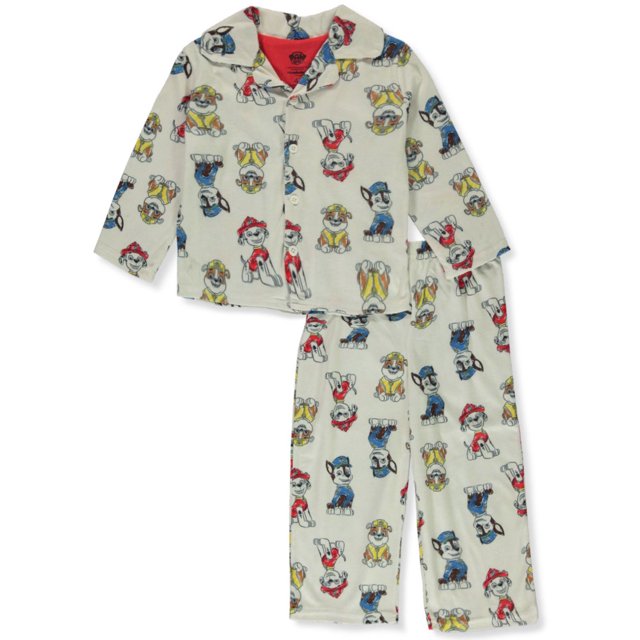 Paw Patrol Boys' 2-Piece Coat Style Pajamas Set - white/multi, 3t ... Paw Patrol Boys' 2-Piece Coat Style Pajamas Set - white/multi, 3t ...