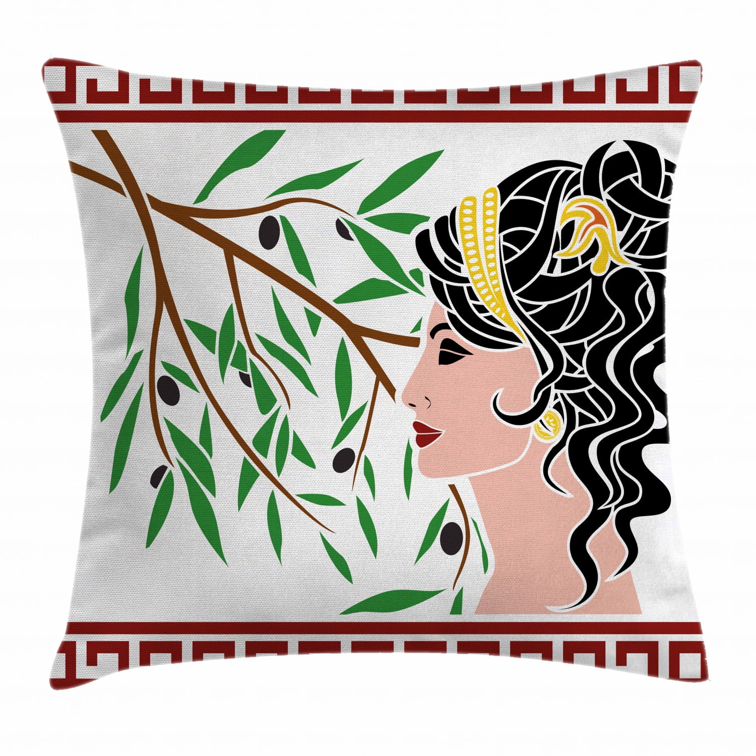 Toga Party Throw Pillow Cushion Cover, Mythological Goddess Aphrodite ...