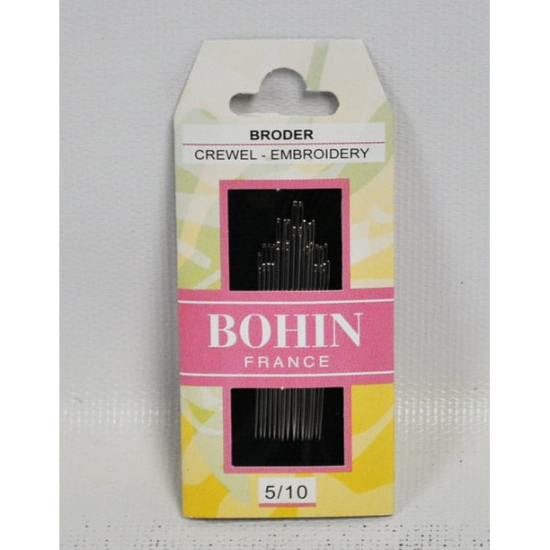 Bohin Embroidery Crewel Needles Assorted Sizes 5/10 - Walmart.com