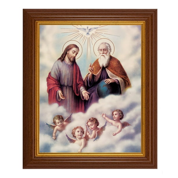The Trinity Picture Framed Wall Art Decor, Large, Traditional Dark ...