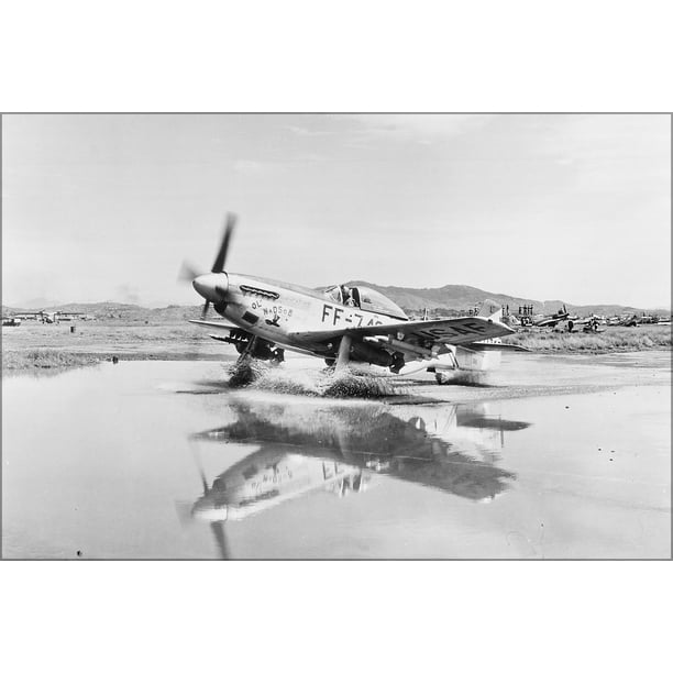 24"x36" Gallery Poster, Air Force North American F-51D Mustang p-51 Sep ...
