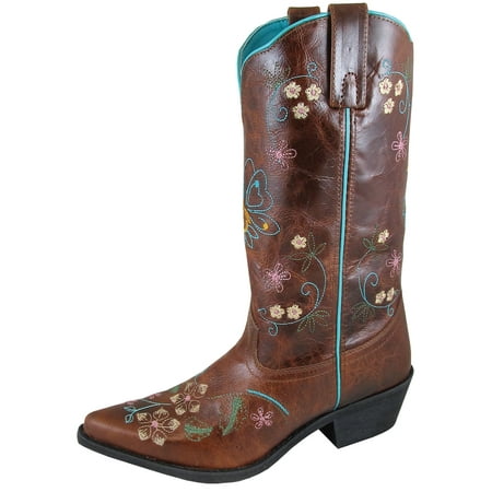 Smoky Mountain Women's Florence 11" Brown Crackle Leather Cowboy Boot ...