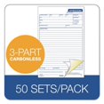 Snap-Off Job Work Order Form, Three-Part Carbonless, 5.66 X 8.63, 1 ...