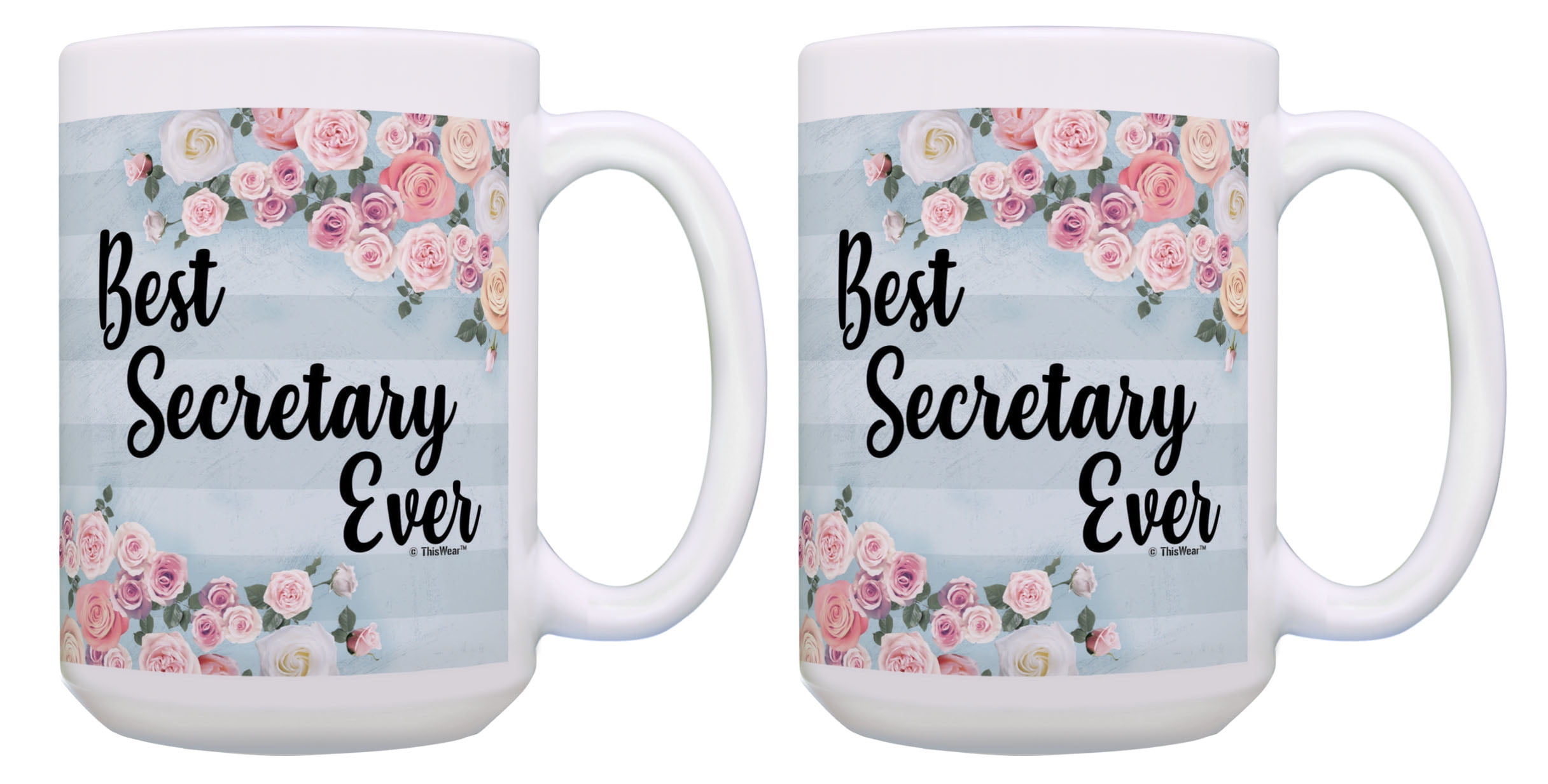 ThisWear Secretary Mugs Best Secretary Ever Secretary Birthday Gifts 2 ...