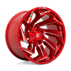 Fuel D754 Reaction 22X12 8X180 -44Et 124.3Cb Candy Red Milled Wheel ...