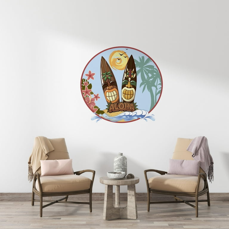 Hawaiian Wall Decor Stickers | Shelly Lighting