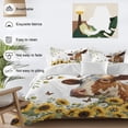 Cow Animal Full Duvet Cover Set, Yellow Sunflower Farmhouse Daisy ...